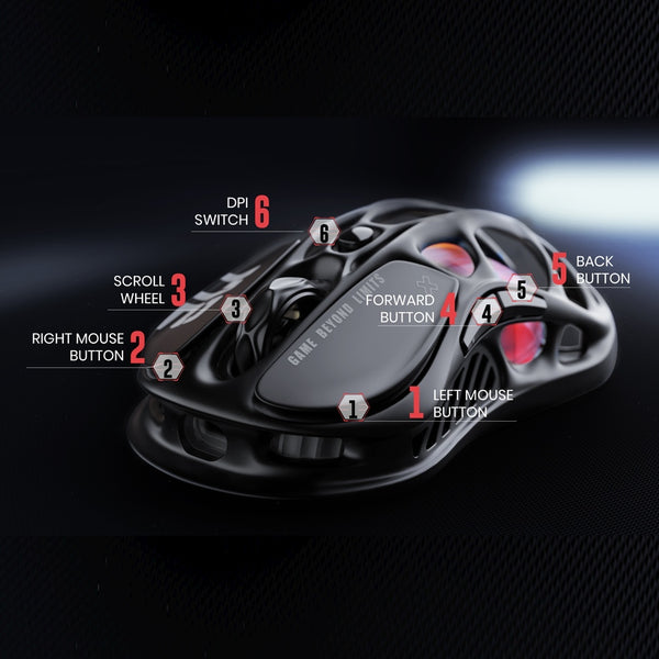 Mouse Avanzado Programable para Gaming Mercury M2 - Black – Audiofilia.com