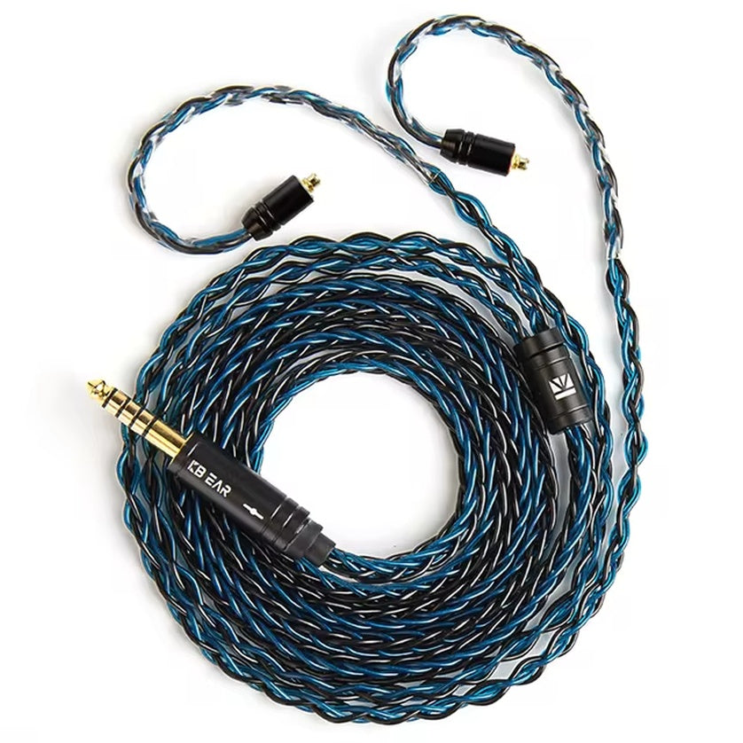 Cable Balanceado MMCX + Plug de 4.4mm KBEAR - Blue Black – Audiofilia.com